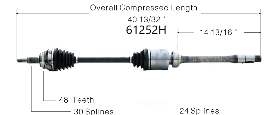 2004 – 2010 TOYOTA SIENNA 2WD PASSENGER SIDE CV AXLE – Phoenix Rack and ...