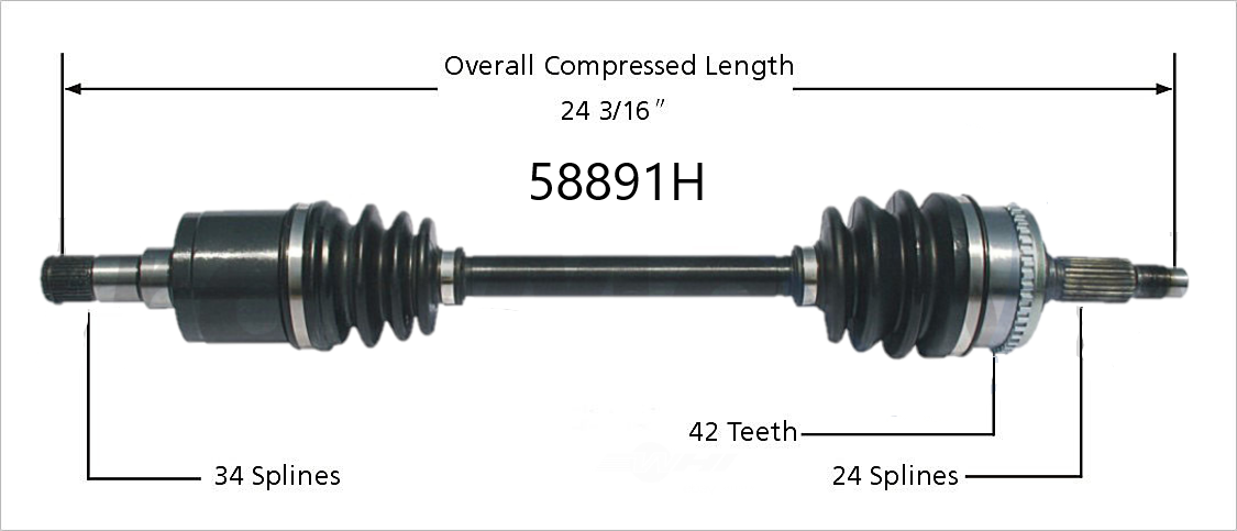 1990 – 1992 ISUZU IMPULSE AWD W/ ABS RIGHT – Phoenix Rack and Axle